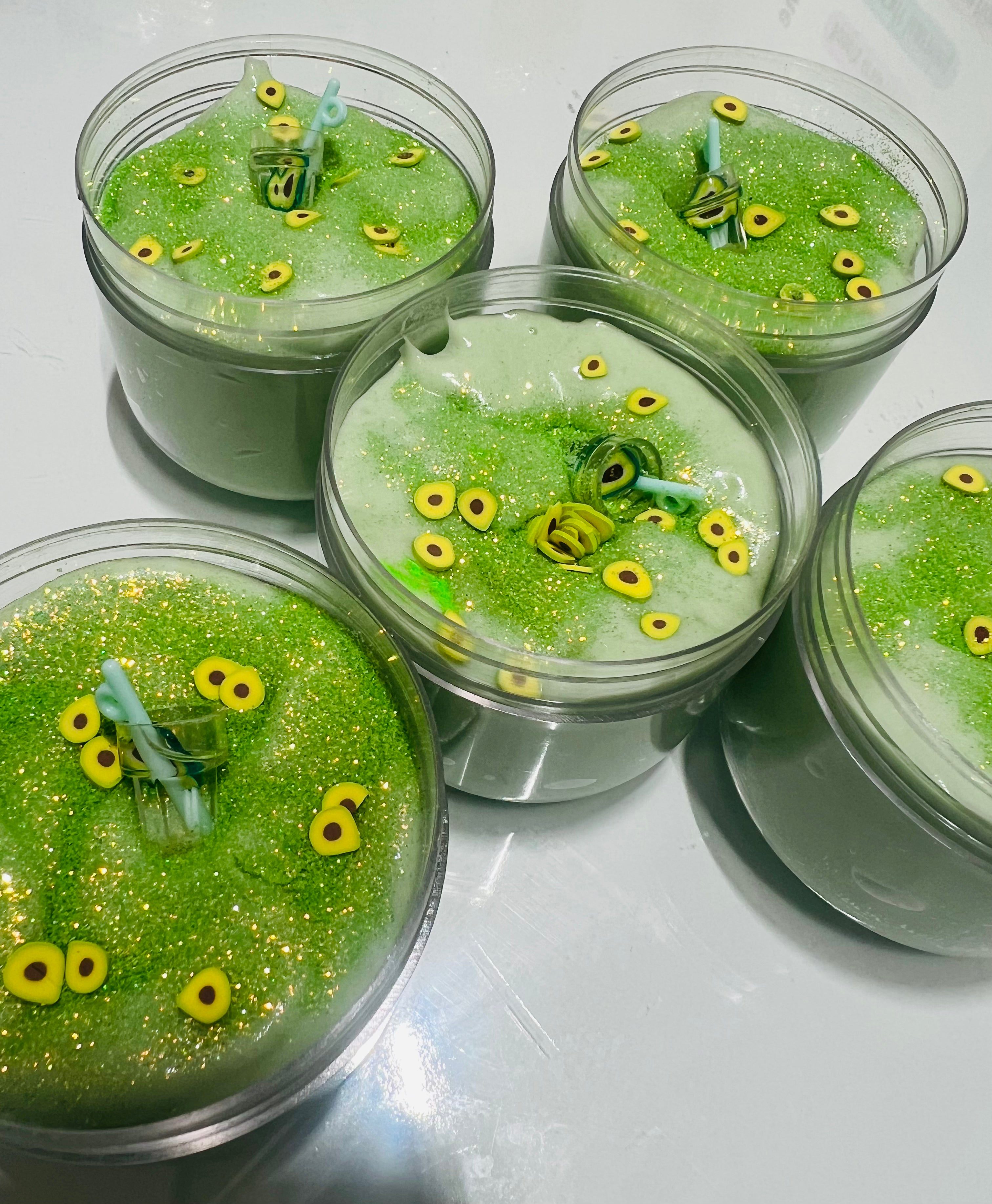 Avacado smoothie- Clay slime – Monstrous Slime